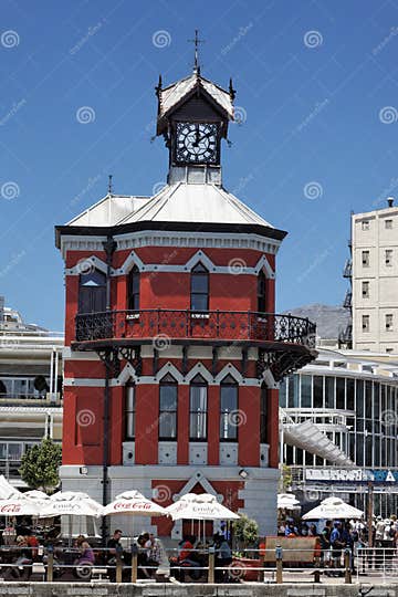 Cape Town Clock Tower editorial stock photo. Image of historical - 13432758