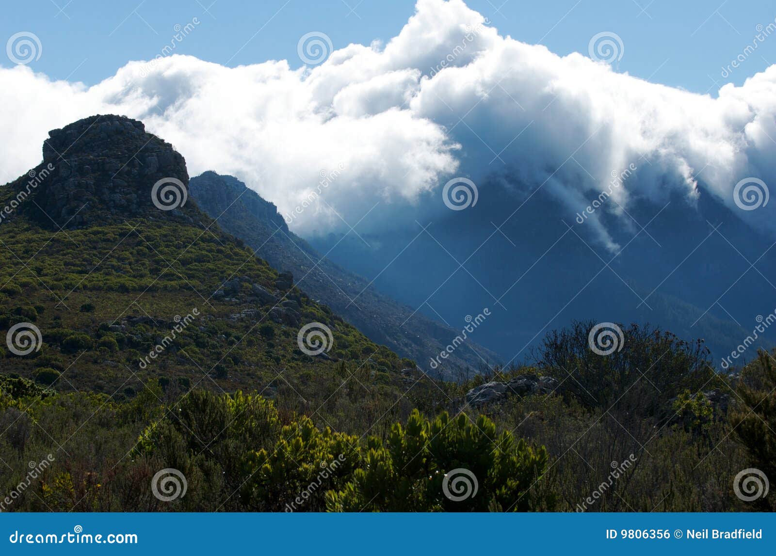 Cape Town cloud front stock photo. Image of weather, cape - 9806356