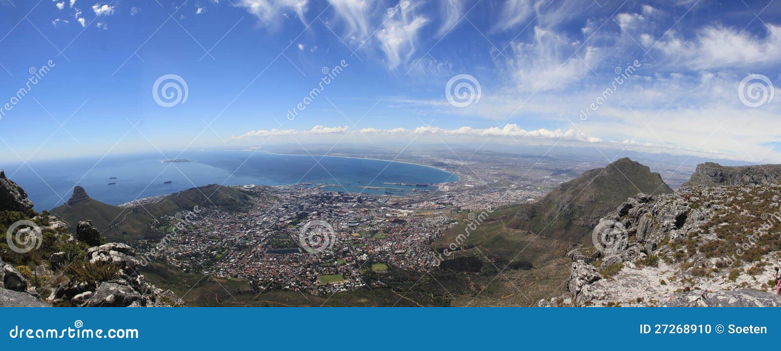 Cape Town Panorama stock photo. Image of mountain, mandela - 27268910