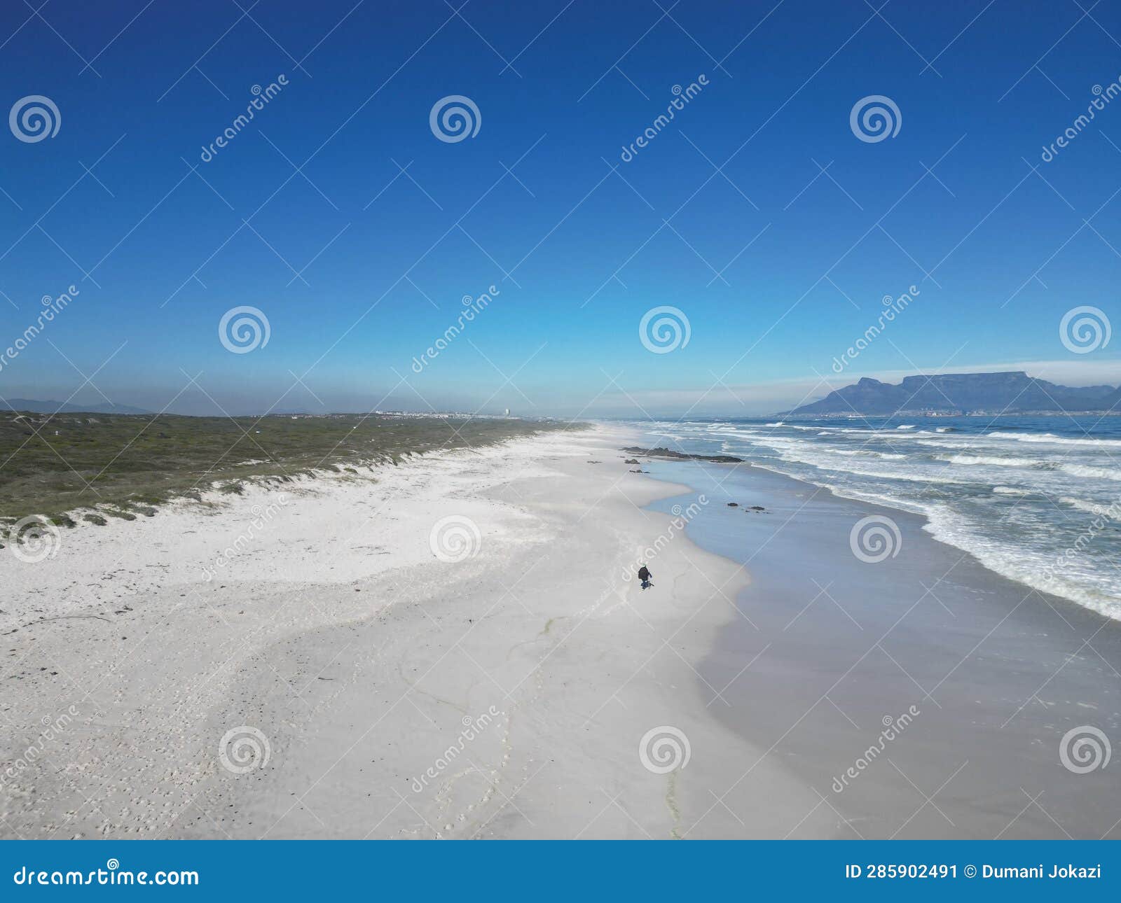 Cape Town Table Mountain Beach View Stock Image - Image of grass, view ...