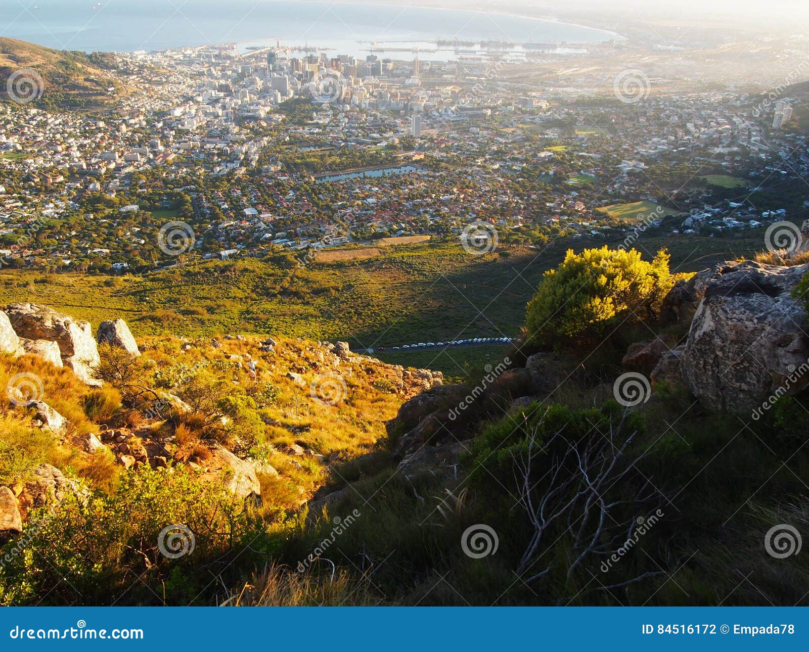 Cape Town from Table Mountain Stock Photo - Image of town, cape: 84516172