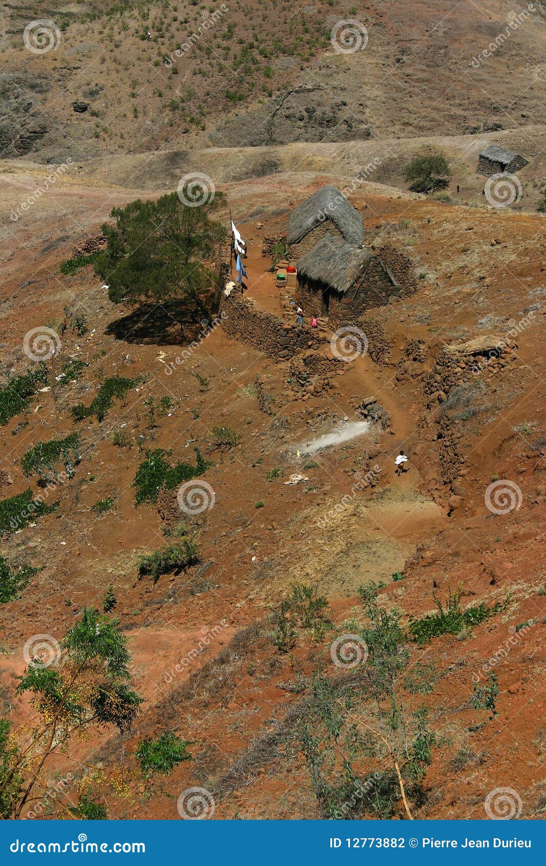 Cape Verde stock photo. Image of roof, blue, stones, thatched - 12773882