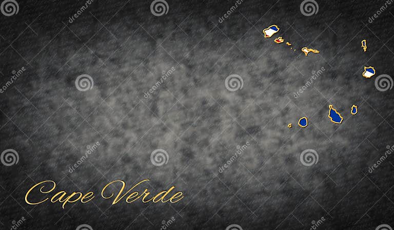 Cape Verde Symbols, Map of Cape Verde Stock Image - Image of praia ...