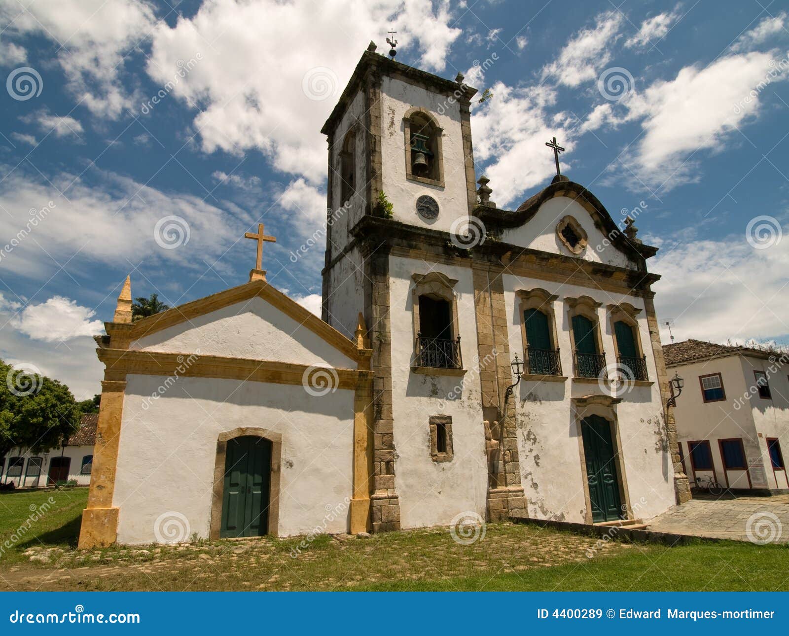 Capela De Santa Rita, Paraty, Brazil. Stock Image - Image of church ...
