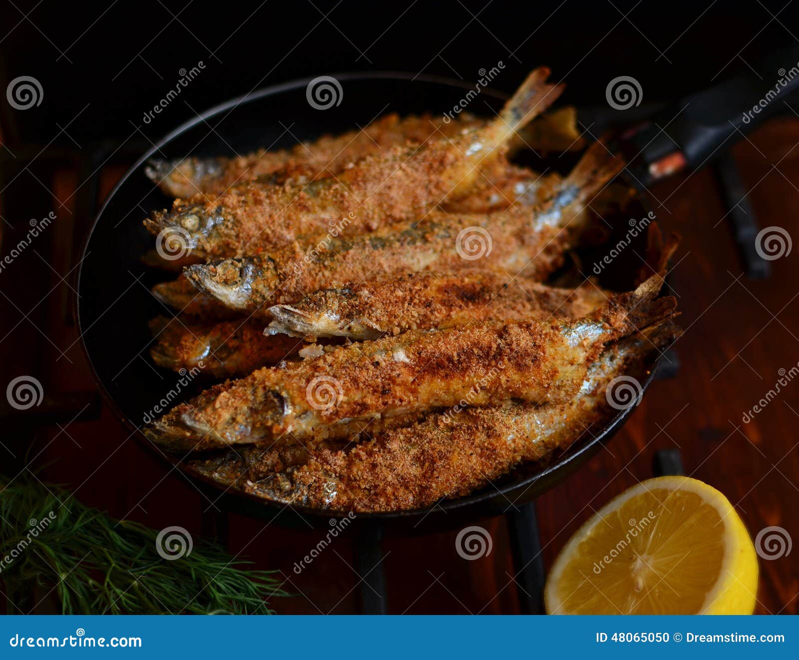 Capelin in breading stock photo. Image of griddle, spicery - 48065050