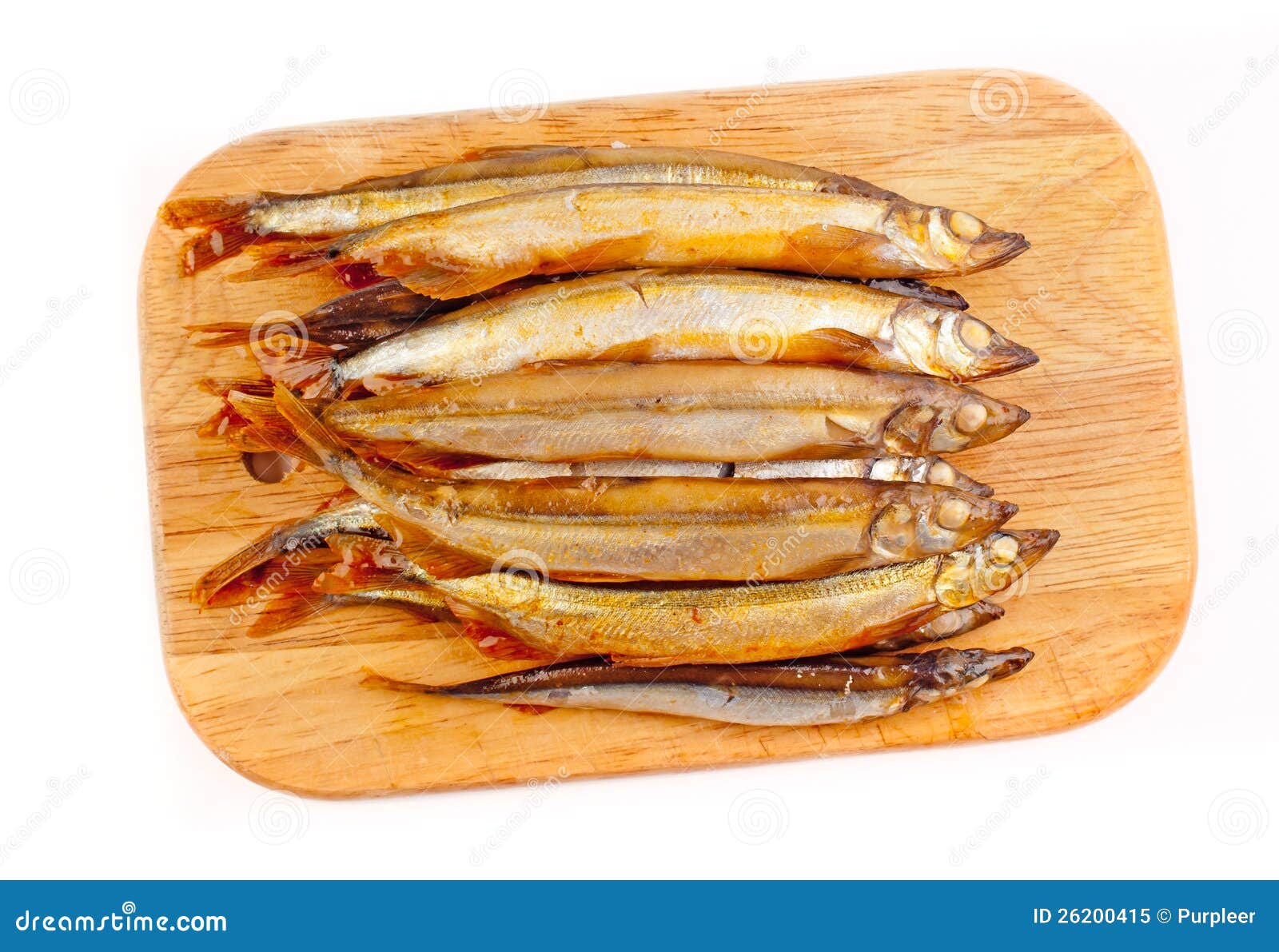 Capelin smoked stock image. Image of phosphor, eyes, board - 26200415