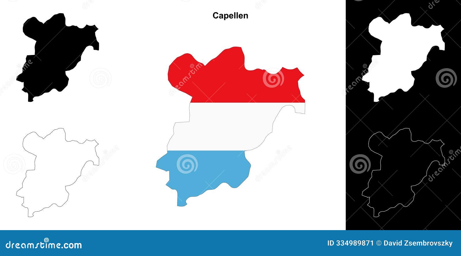 Capellen Canton Grand Duchy Of Luxembourg, Administrative Divisions Map ...