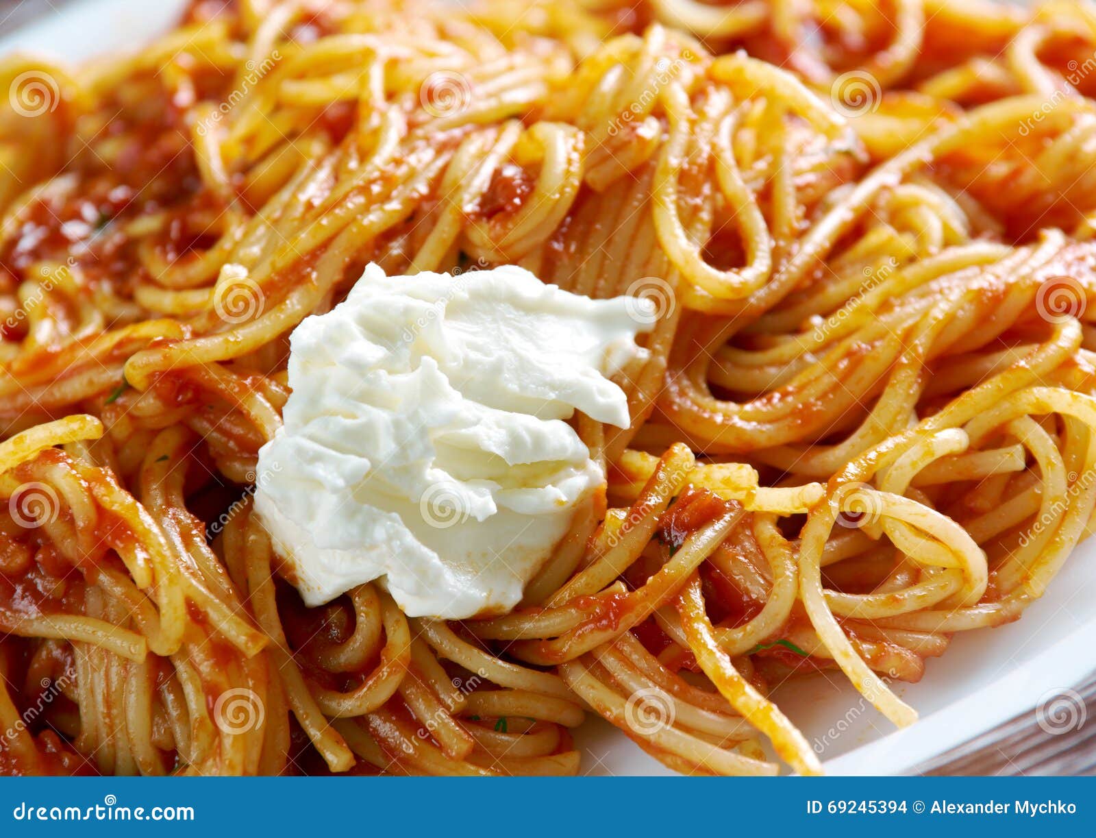 Capellini pasta stock photo. Image of homemade, mint - 69245394