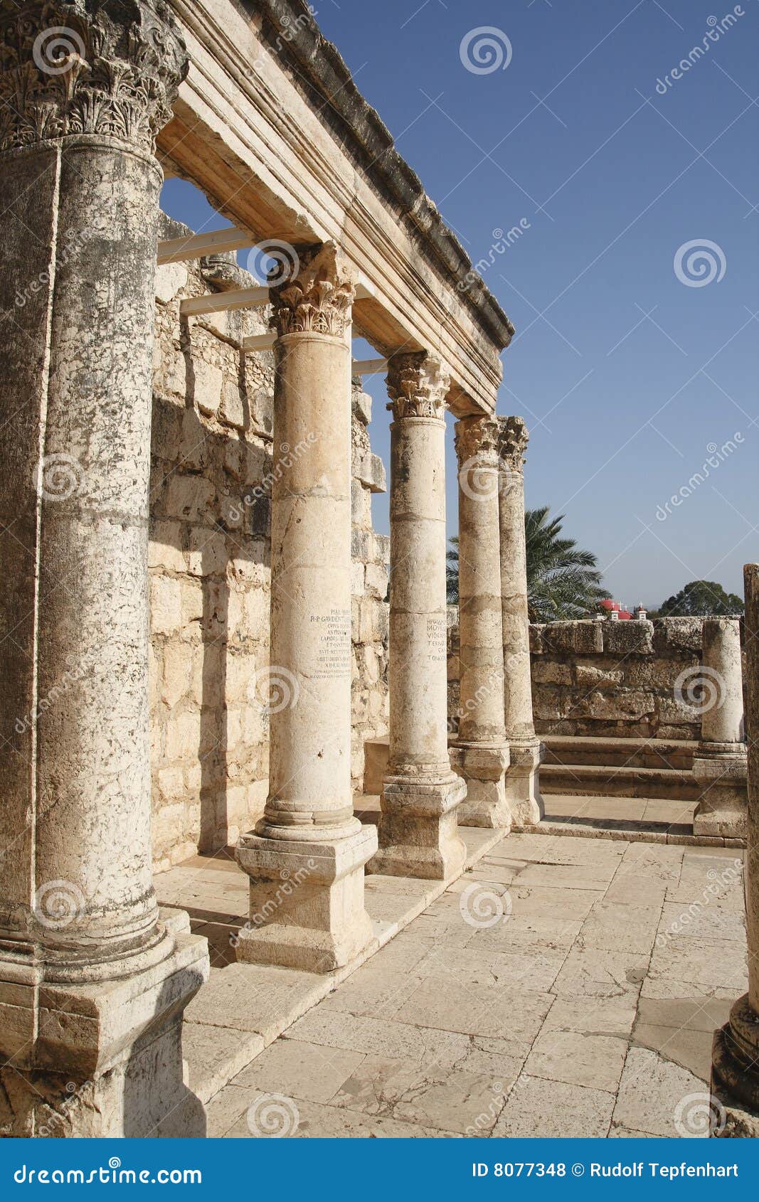 Capernaum stock photo. Image of religions, building, capernaum - 8077348