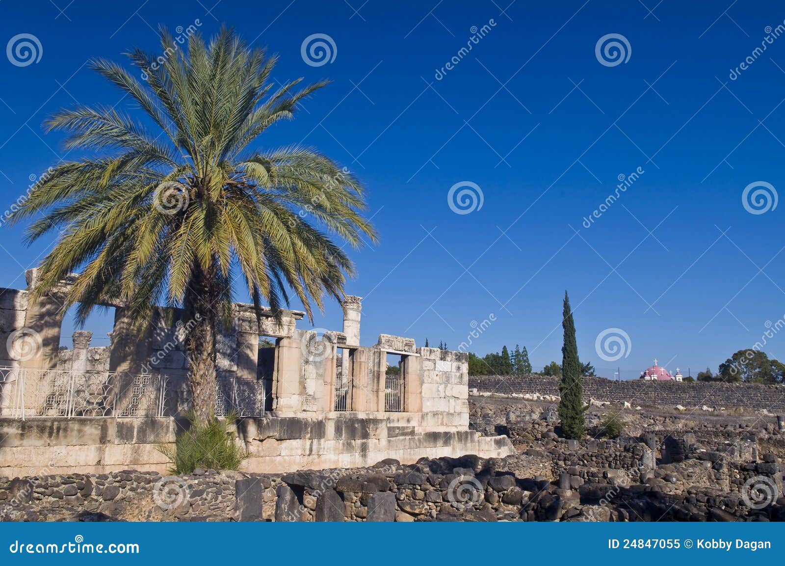 Capernaum synagogue stock image. Image of biblical, landmark - 24847055