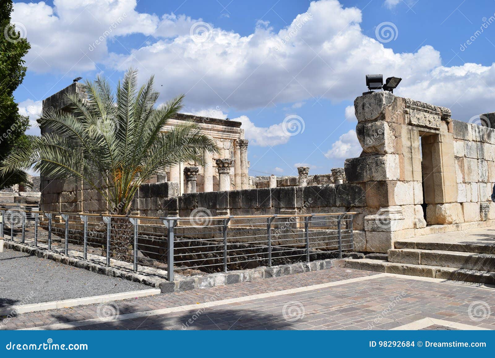 Capernaum synagogue stock photo. Image of synagoge, galilee - 98292684