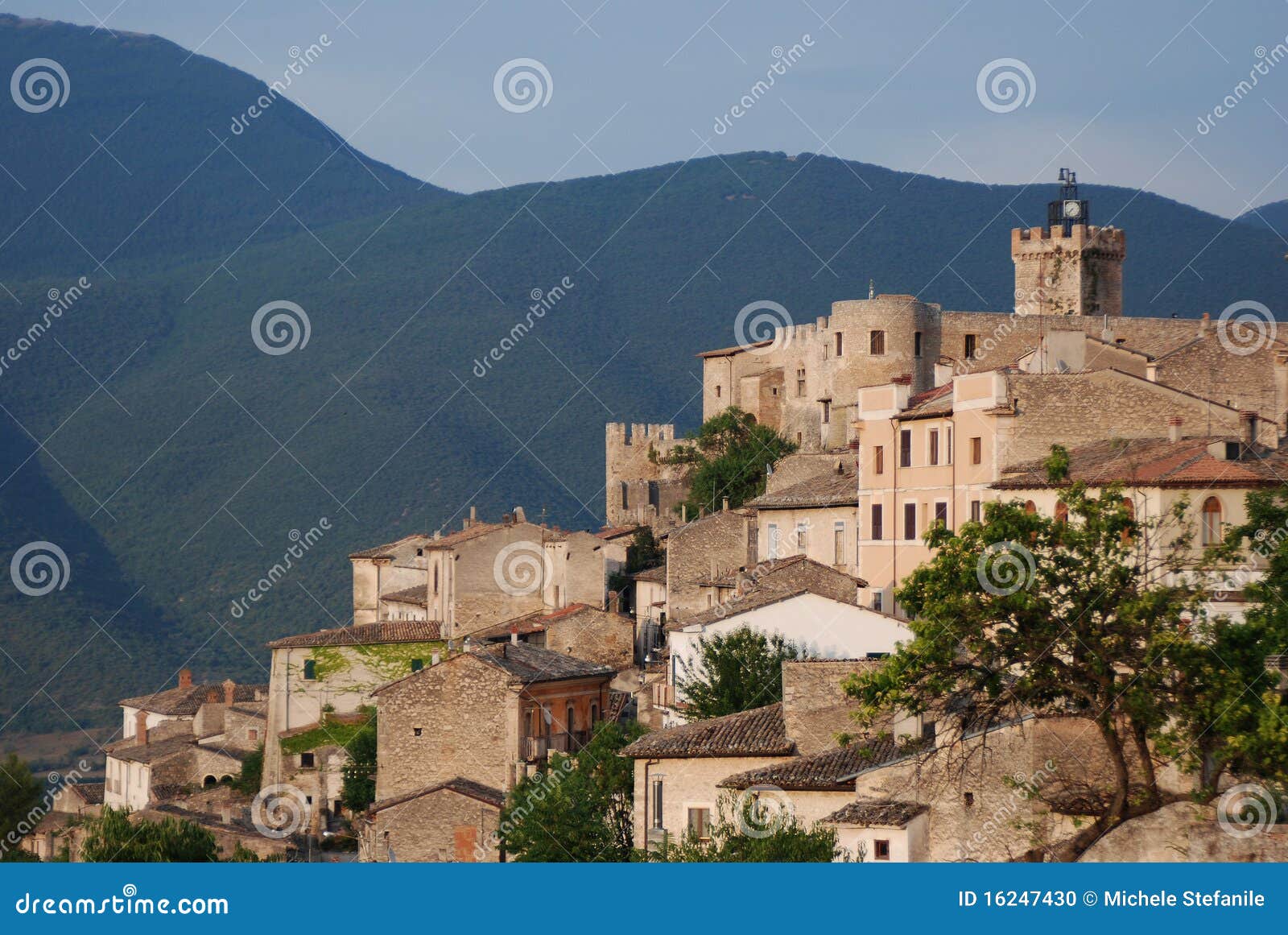 Capestrano in Italy stock photo. Image of hill, ages - 16247430