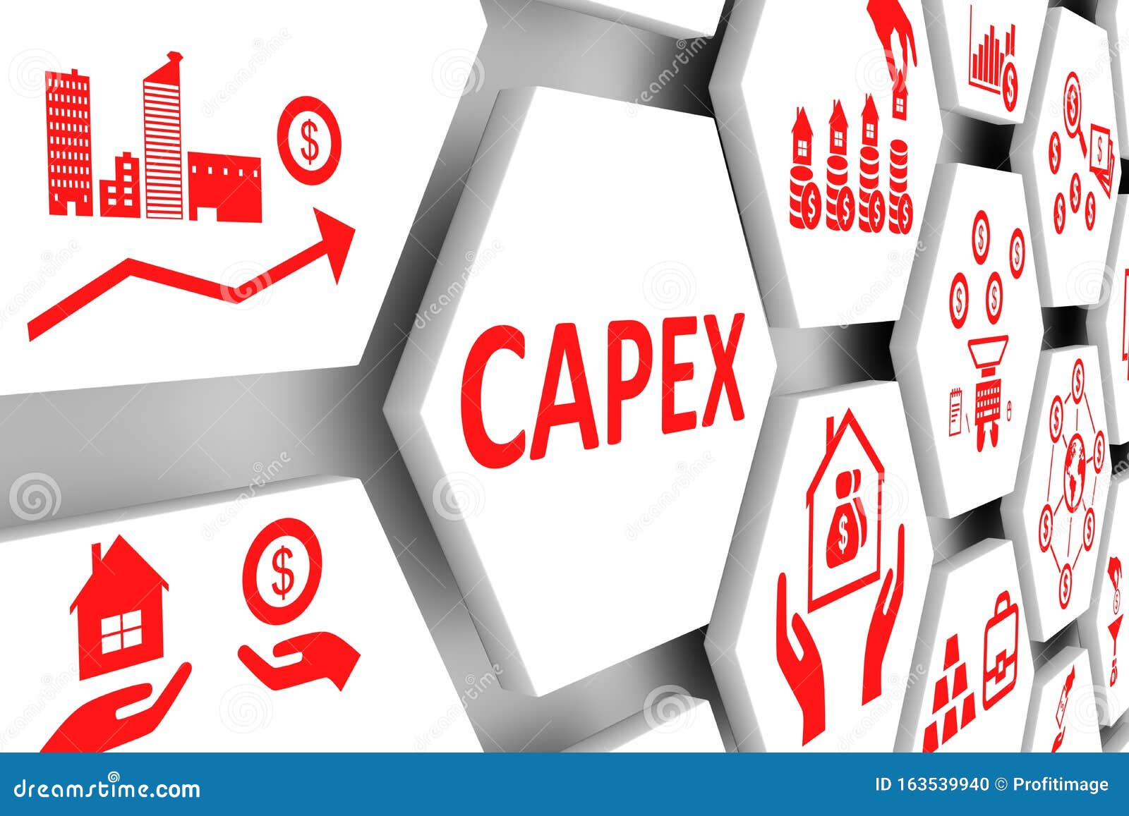 CAPEX-conceptcelachtergrond Stock Illustratie - Illustration of ...