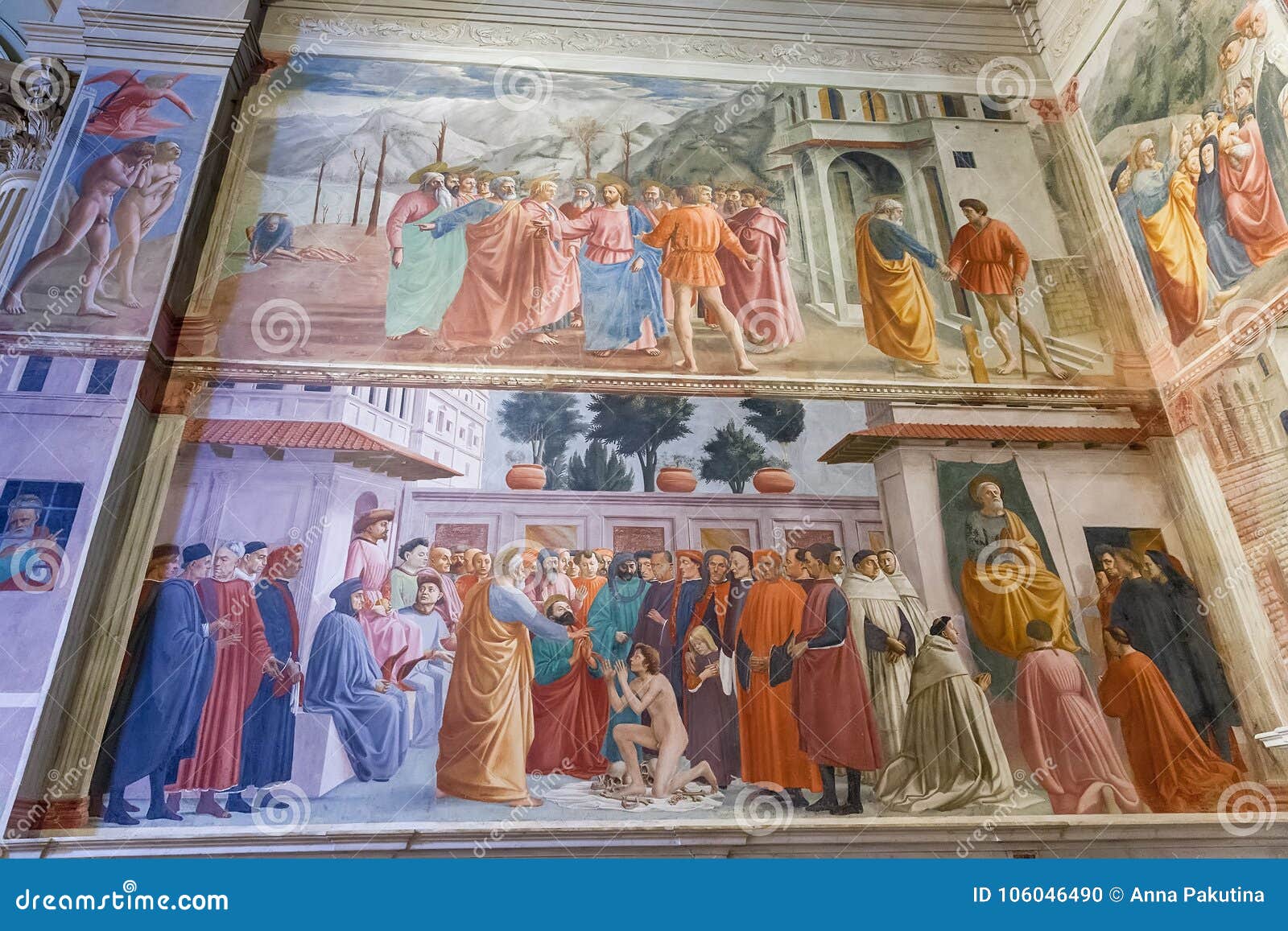 Capilla De Brancacci En La Iglesia De Santa Maria Del Carmine, Famou ... Capilla De Brancacci En La Iglesia De Santa Maria Del Carmine, Famou ...