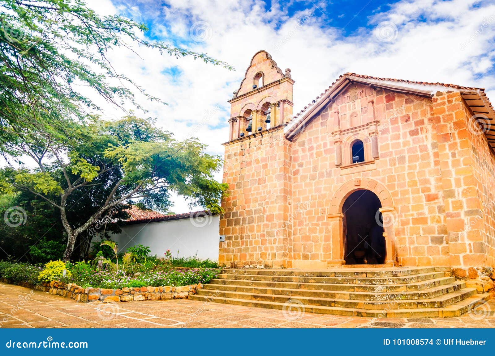 Capilla De Santa Barbara in Barichara - Colombia Stock Photo - Image of ...