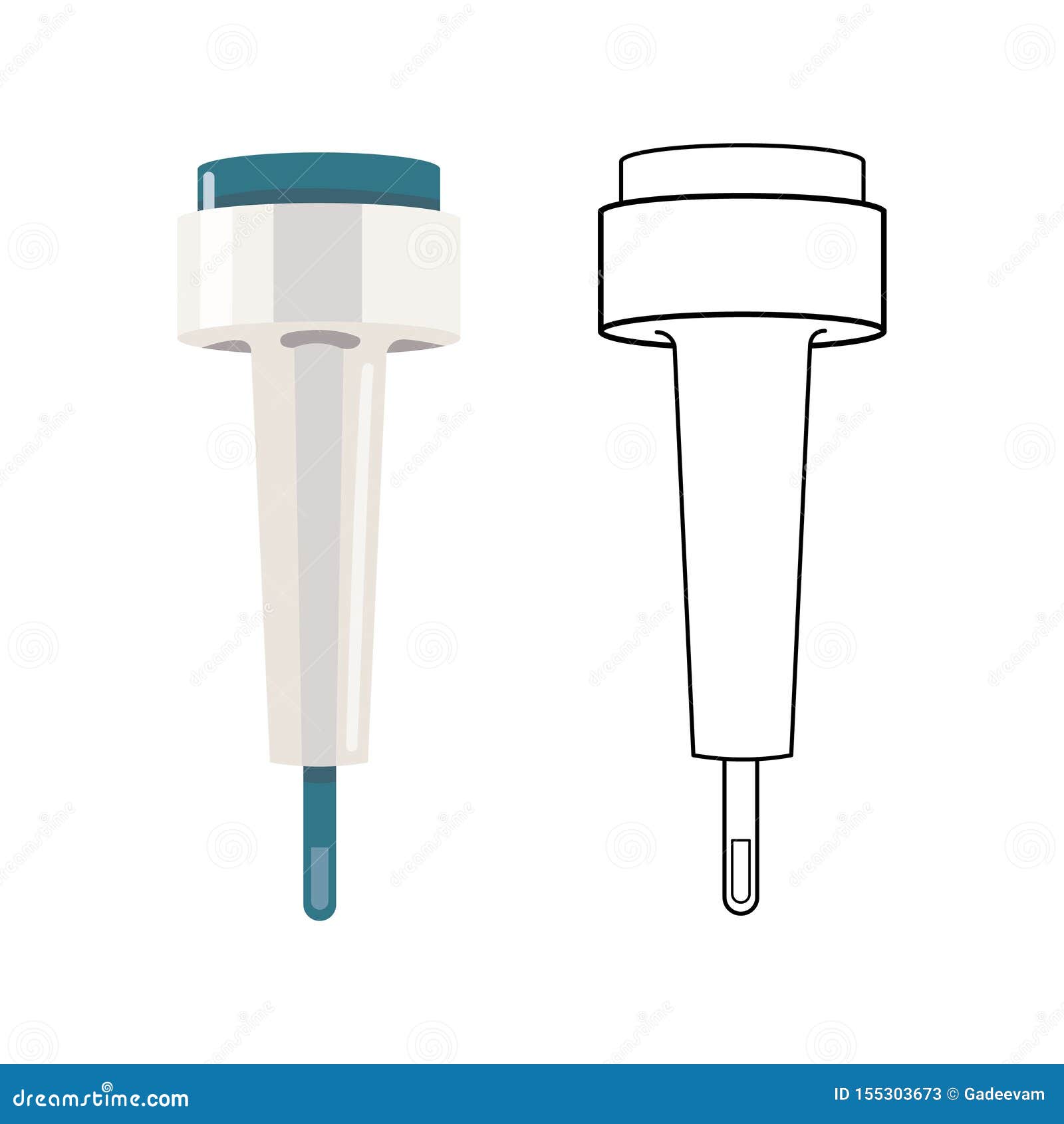 Capillary Blood Collection System Stock Illustration - Illustration of ...