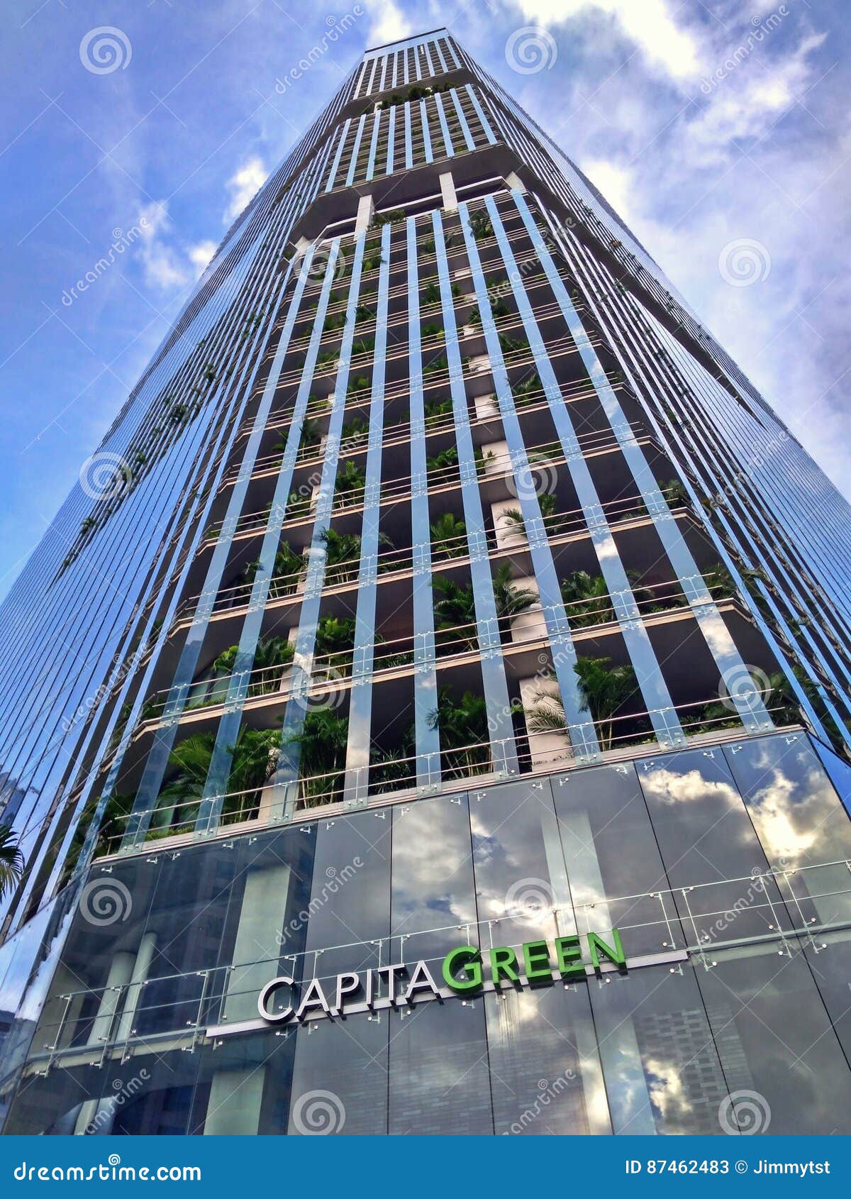 CapitaGreen editorial stock photo. Image of urban, environmentally ...