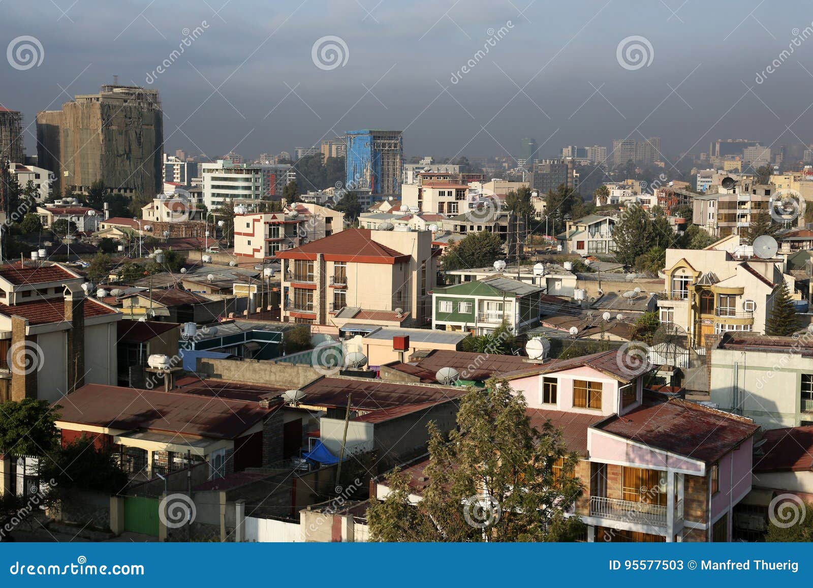 Addis Abeba, Ethiopia - 9 January 2023: Aerial Overview Of Addis Abeba ...