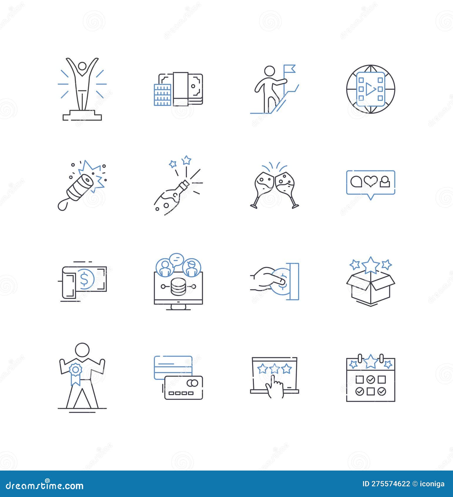 Capital Allocation Line Icons Collection Prioritization Optimization