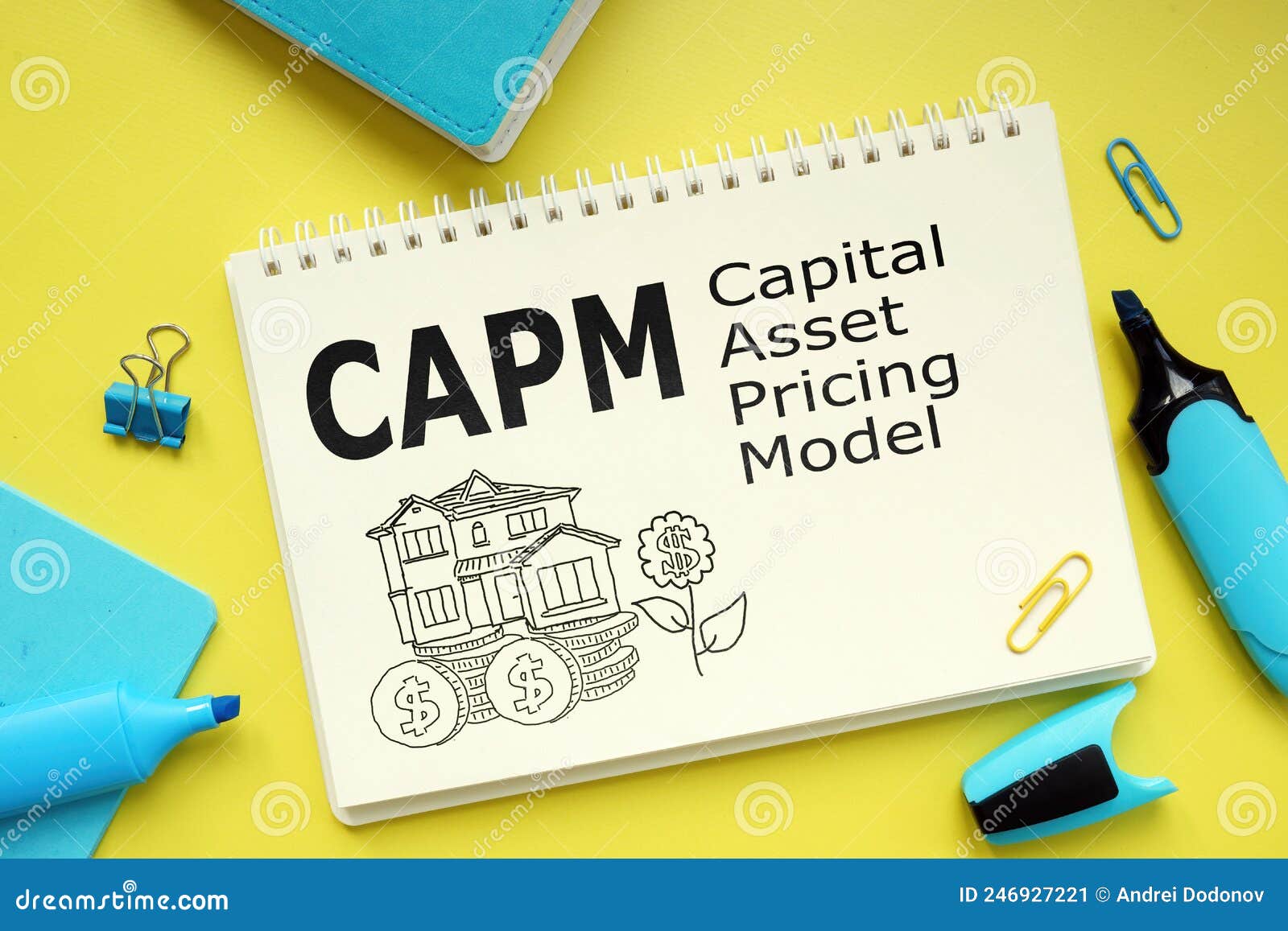Capital Asset Pricing Model CAPM is Shown Using the Text Stock Image ...