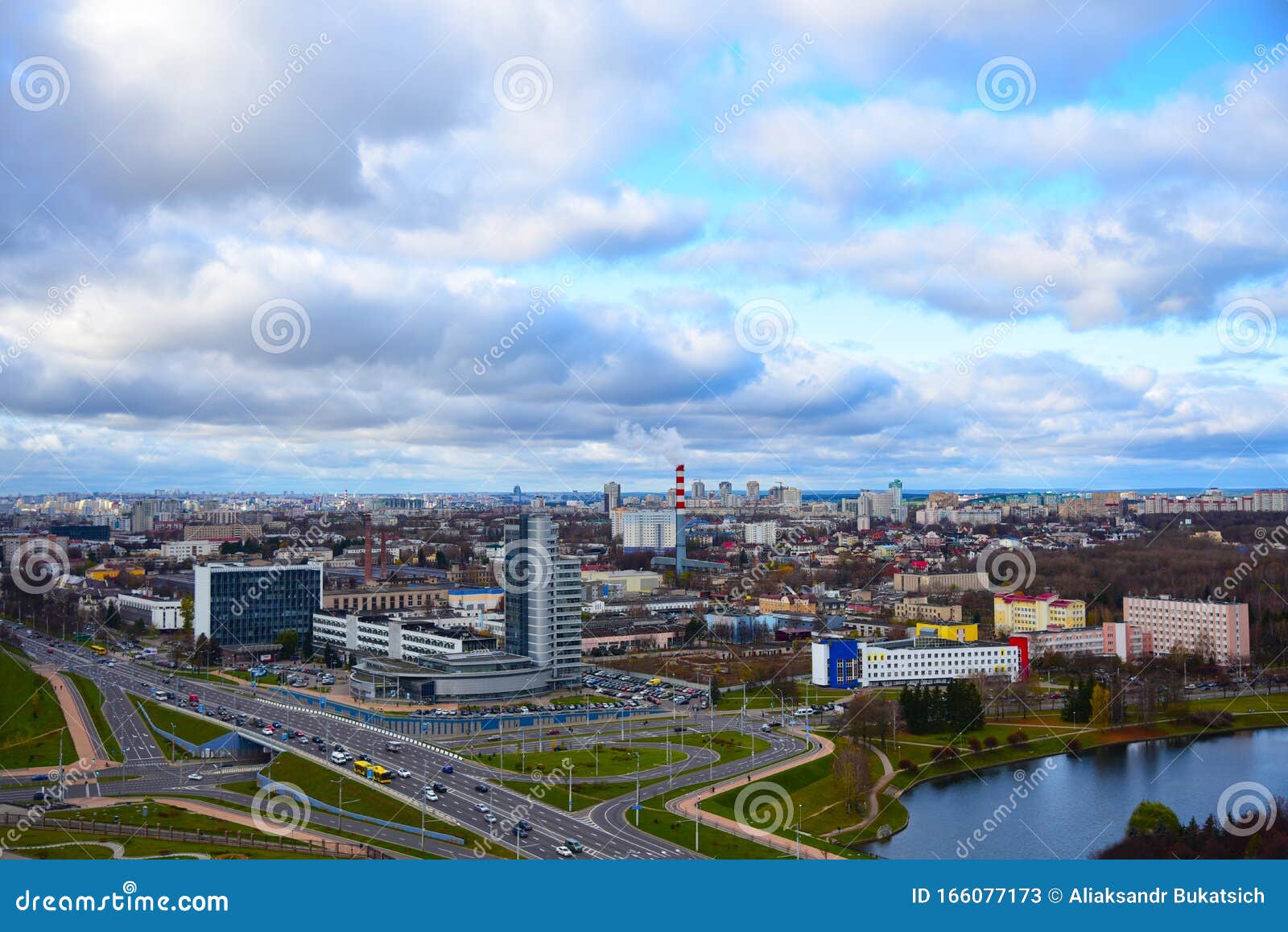 The Capital of Belarus is Minsk, a Top View Stock Image - Image of ...