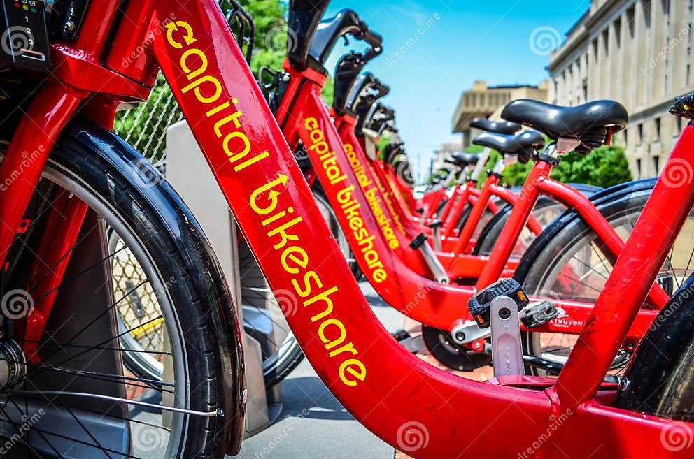 Capital Bikeshare Bike Sharing Program Editorial Stock Image - Image of ...