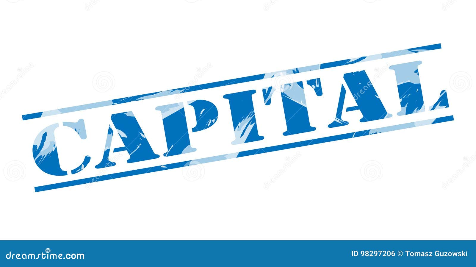 Capital blue stamp stock illustration. Illustration of stamp - 98297206