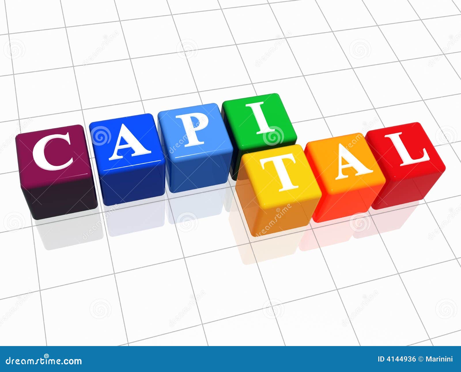 Capital in colour 2 stock illustration. Illustration of cash - 4144936