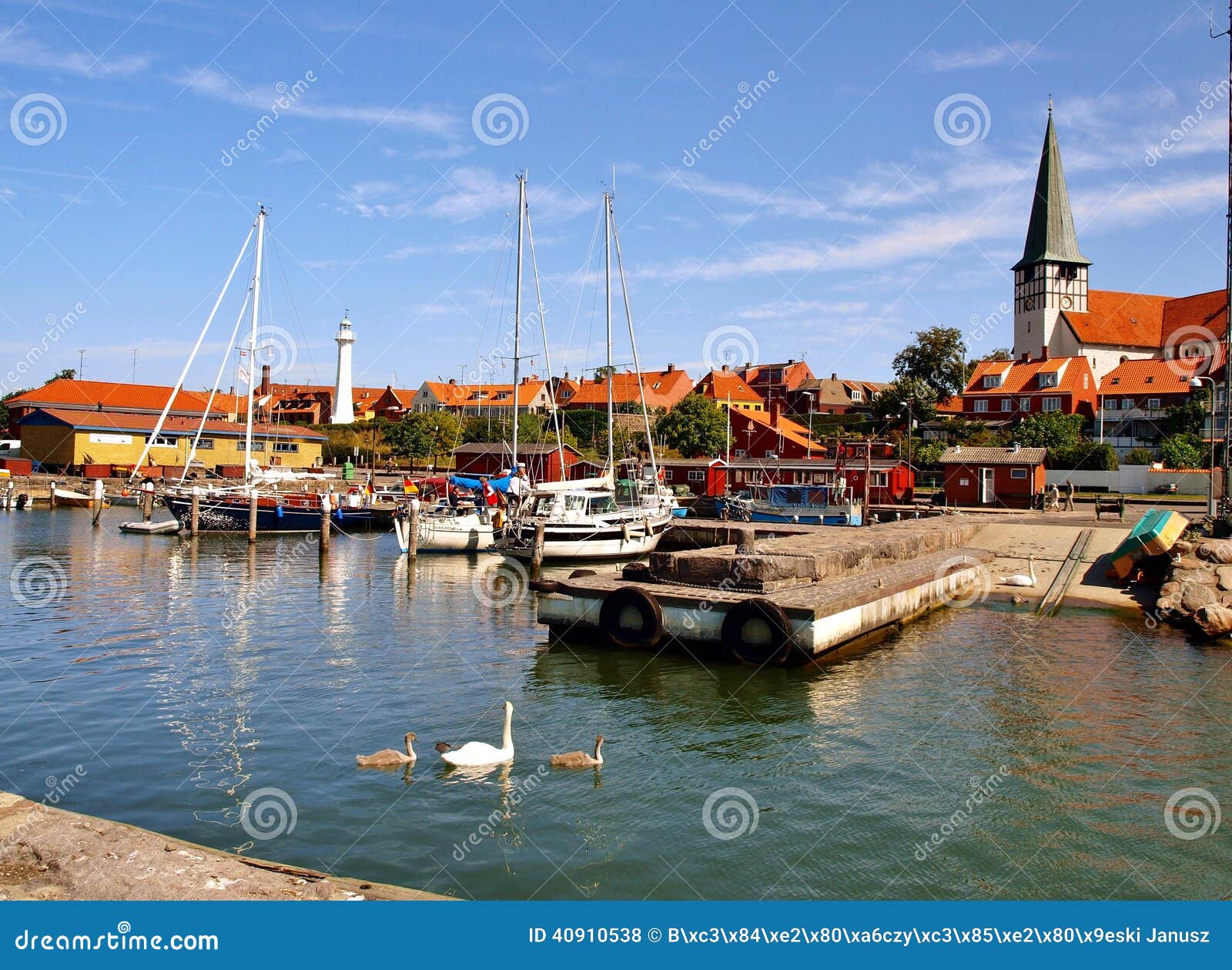 Capital de Bornholm Ronne foto de stock. Imagem de cidade - 40910538
