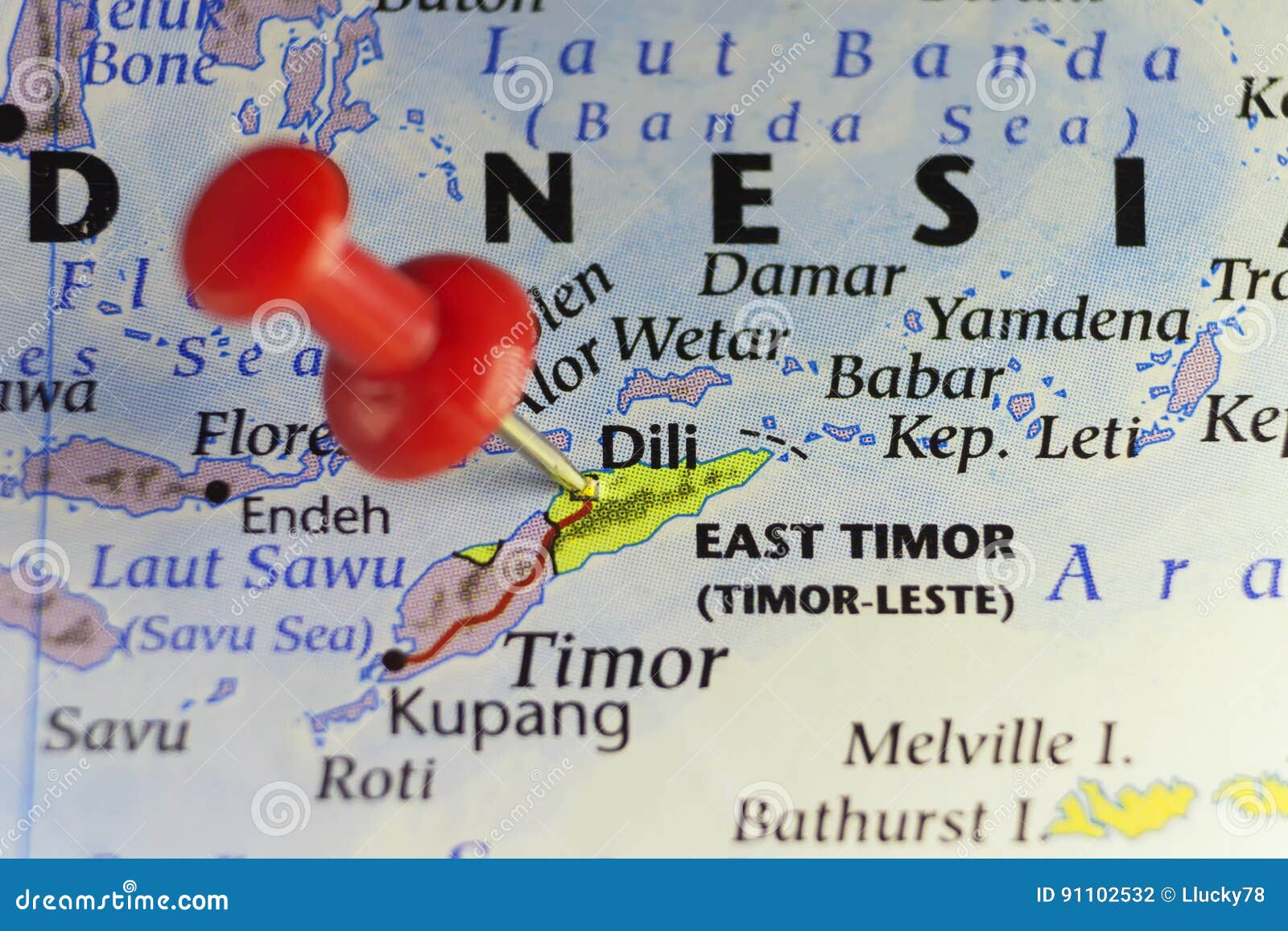 Capital De Dili De Timor-Leste Foto de Stock - Imagem de papel ...