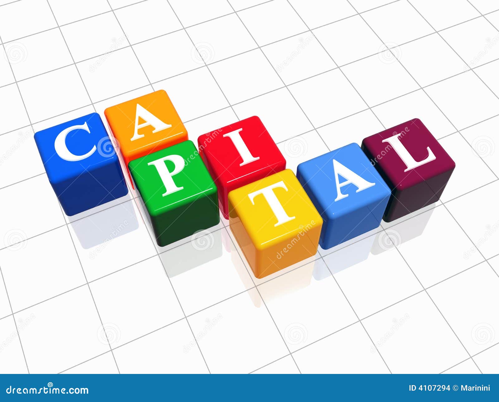 Capital en color stock de ilustración. Ilustración de corporativo - 4107294