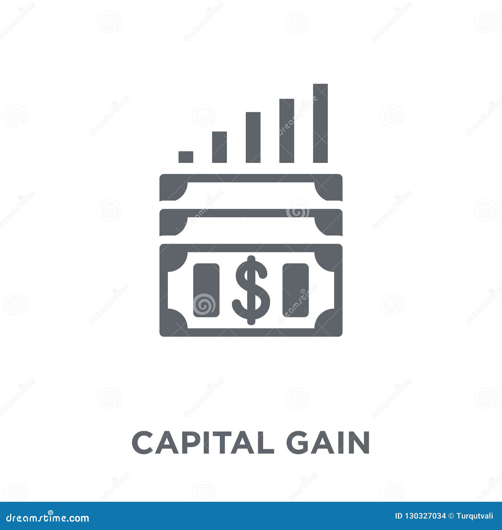 Capital Gain, Net Income, Monetary Profit And Growing Graph Up ...