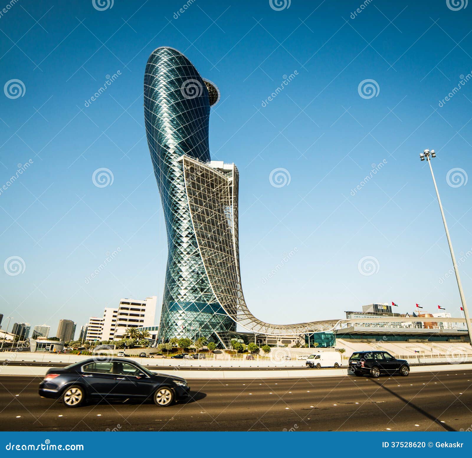 Capital Gate editorial image. Image of east, blue, business - 37528620