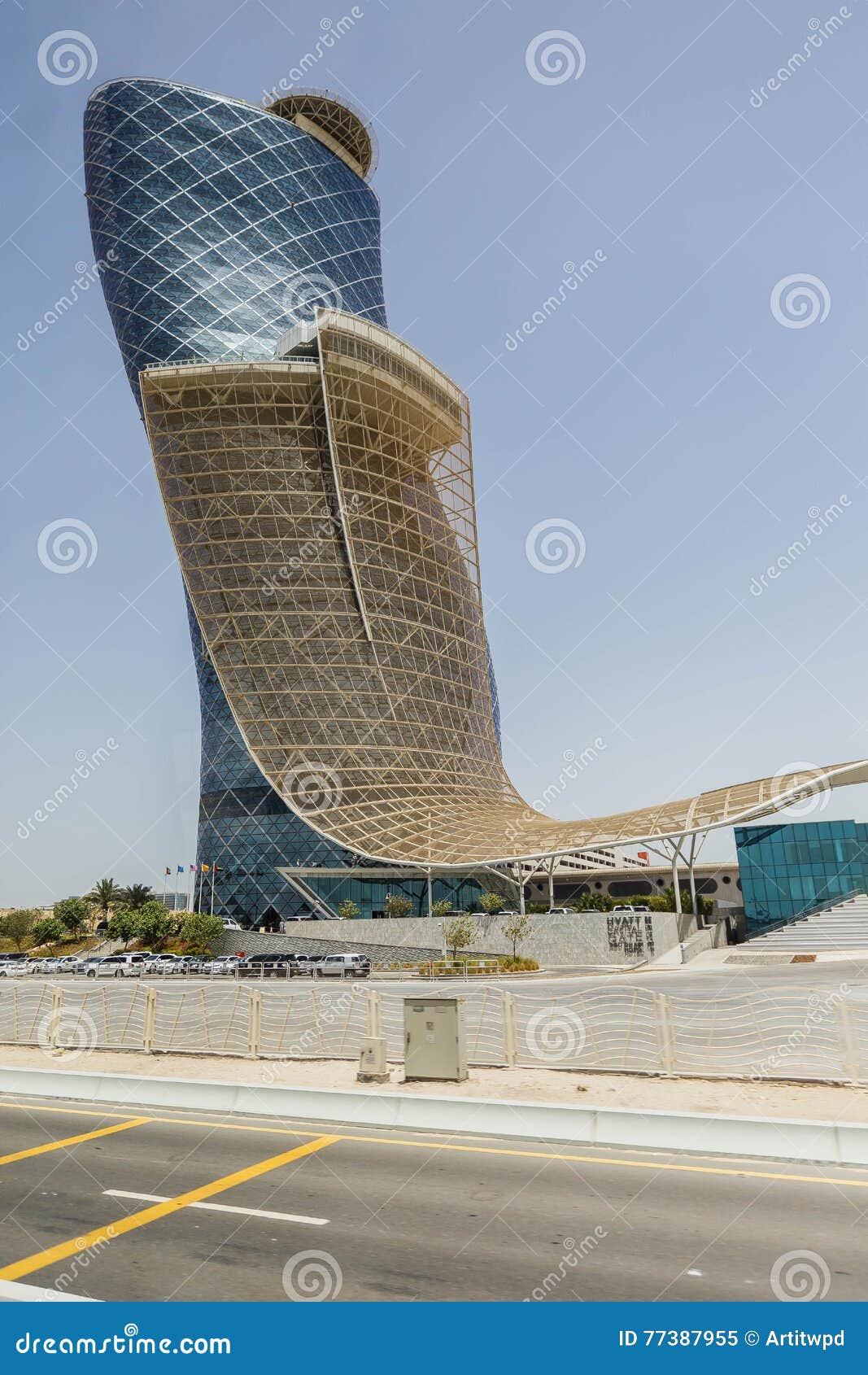 Capital Gate Building at Abu Dhabi, UAE Editorial Image - Image of ...