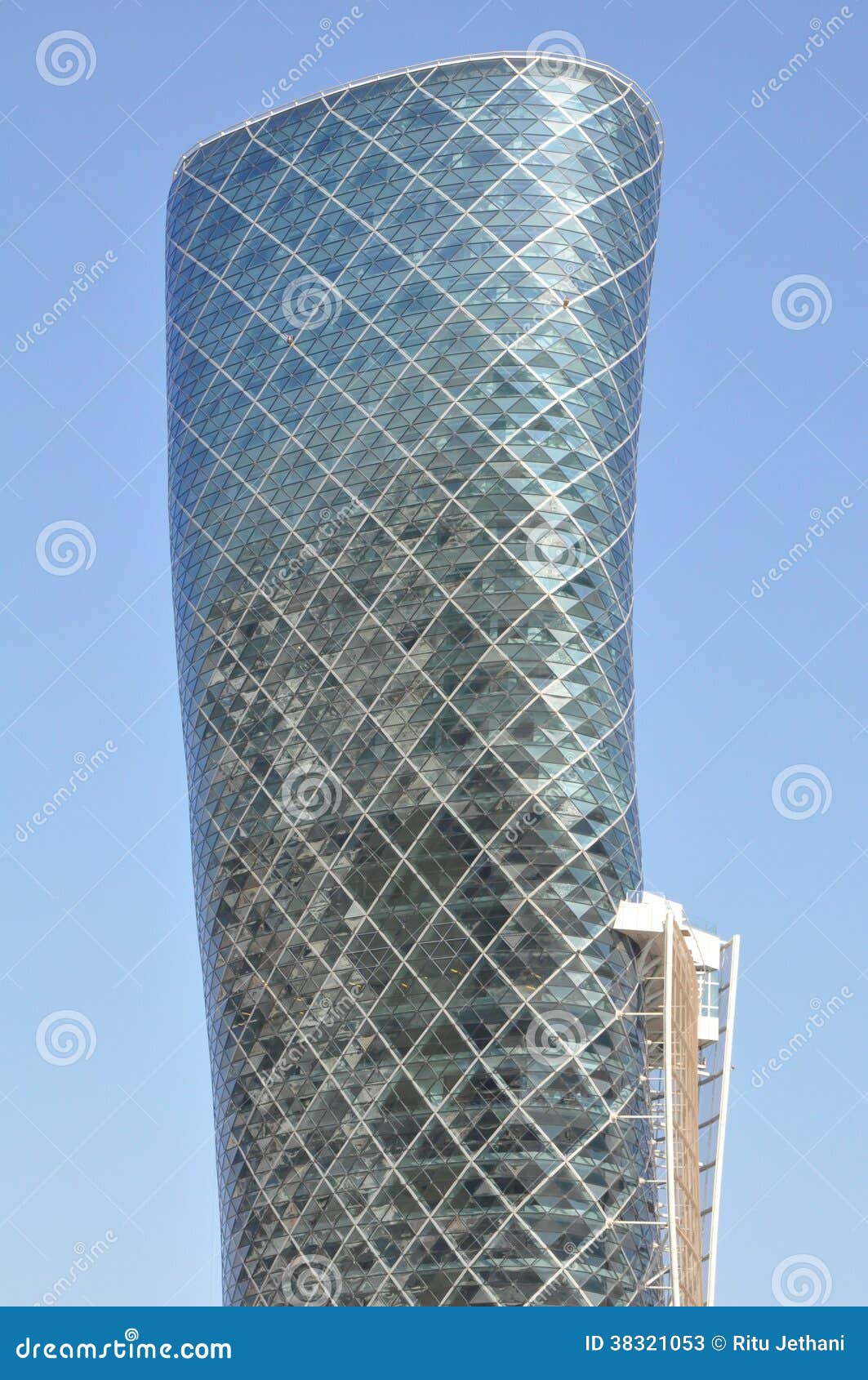 The Capital Gate Tower in Abu Dhabi, UAE Editorial Stock Photo - Image ...