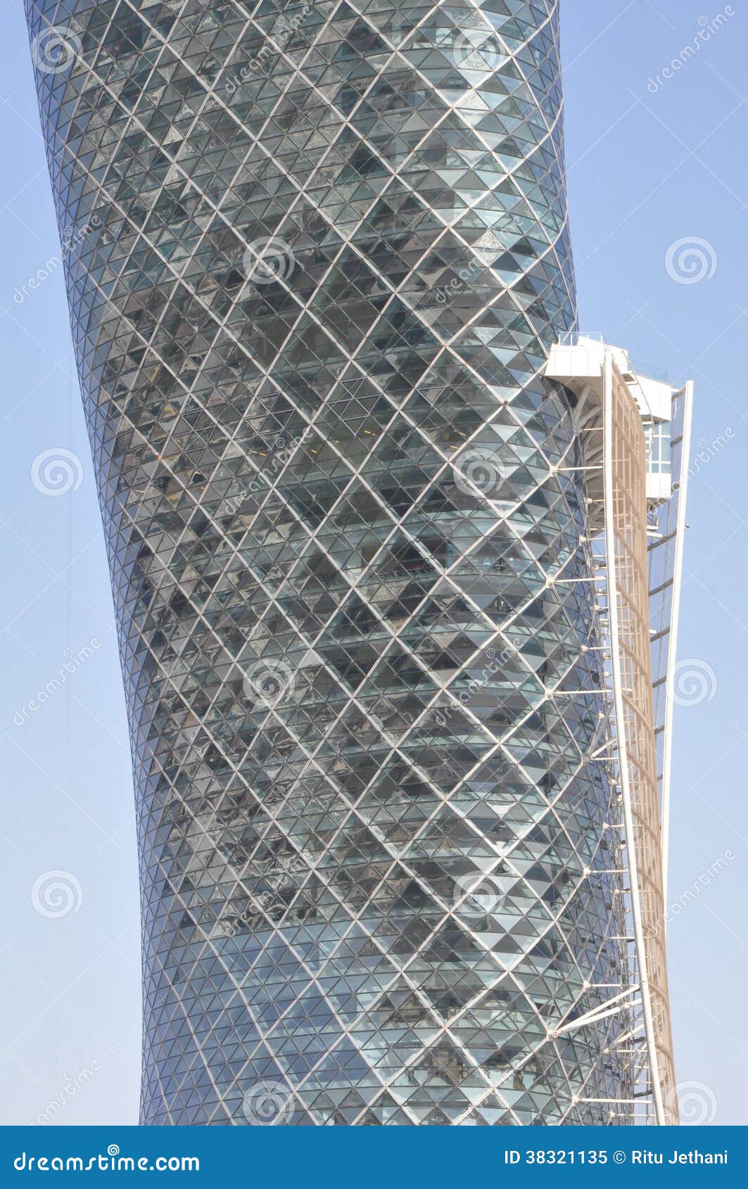 The Capital Gate Tower in Abu Dhabi, UAE Editorial Image - Image of ...