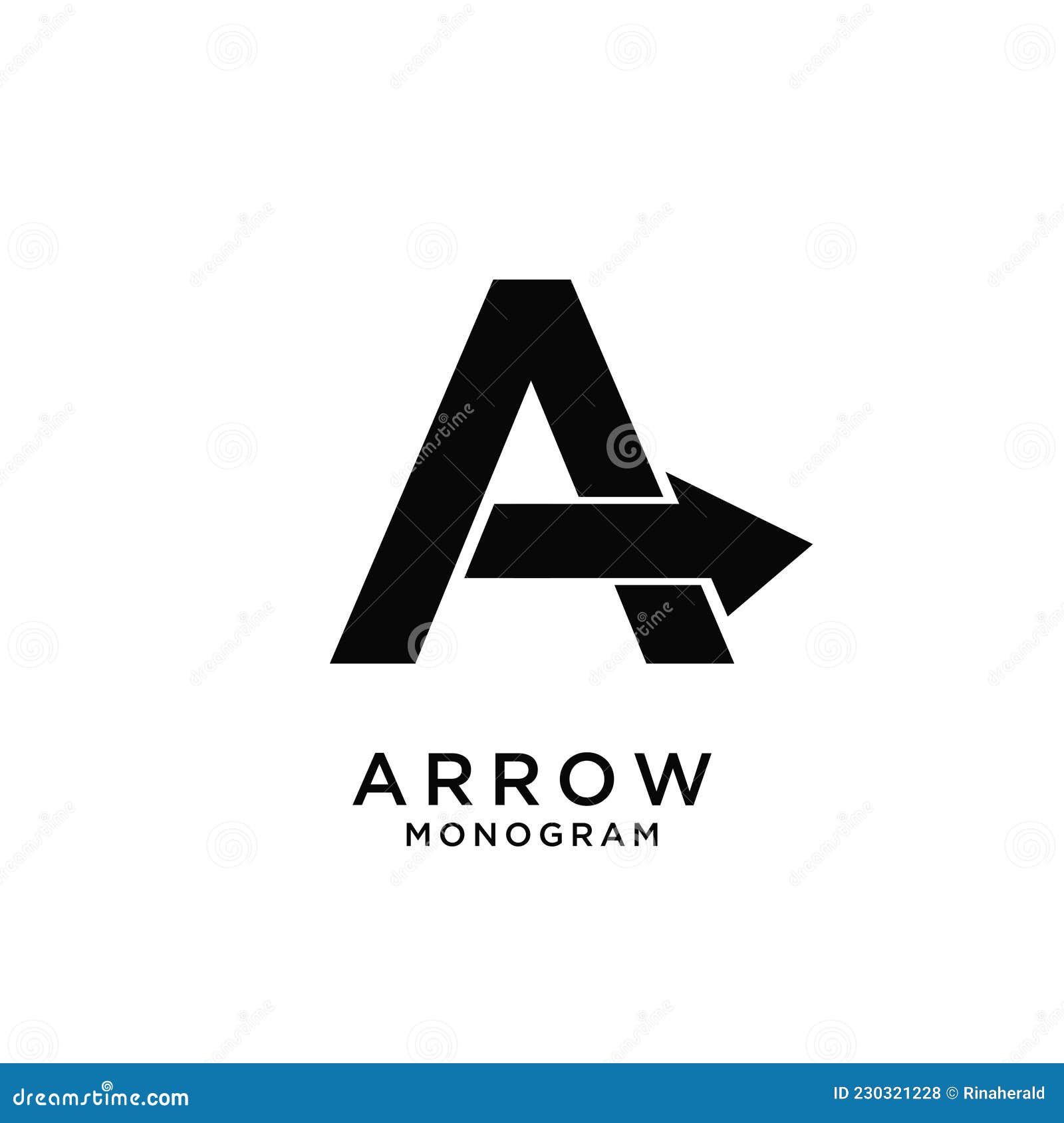 Capital a Letter Black Logo Initial Vector Flat Design Stock Vector ...