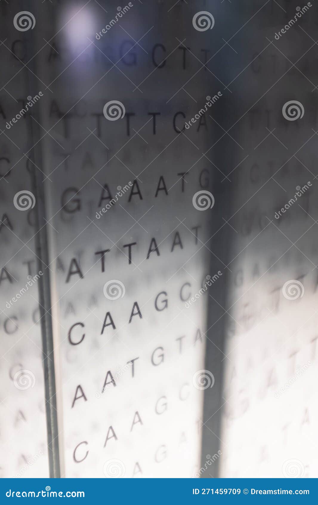 Capital Letter Code Matrix Written on Different Translucent Glass ...