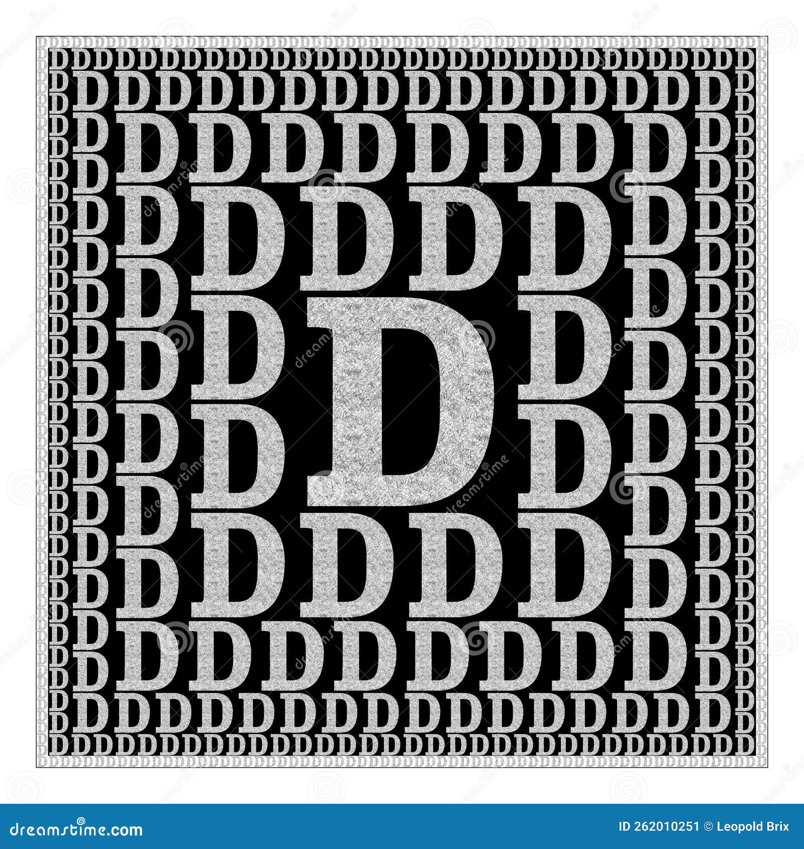 Capital Letter D , Design Pyramid Stock Illustration - Illustration of ...
