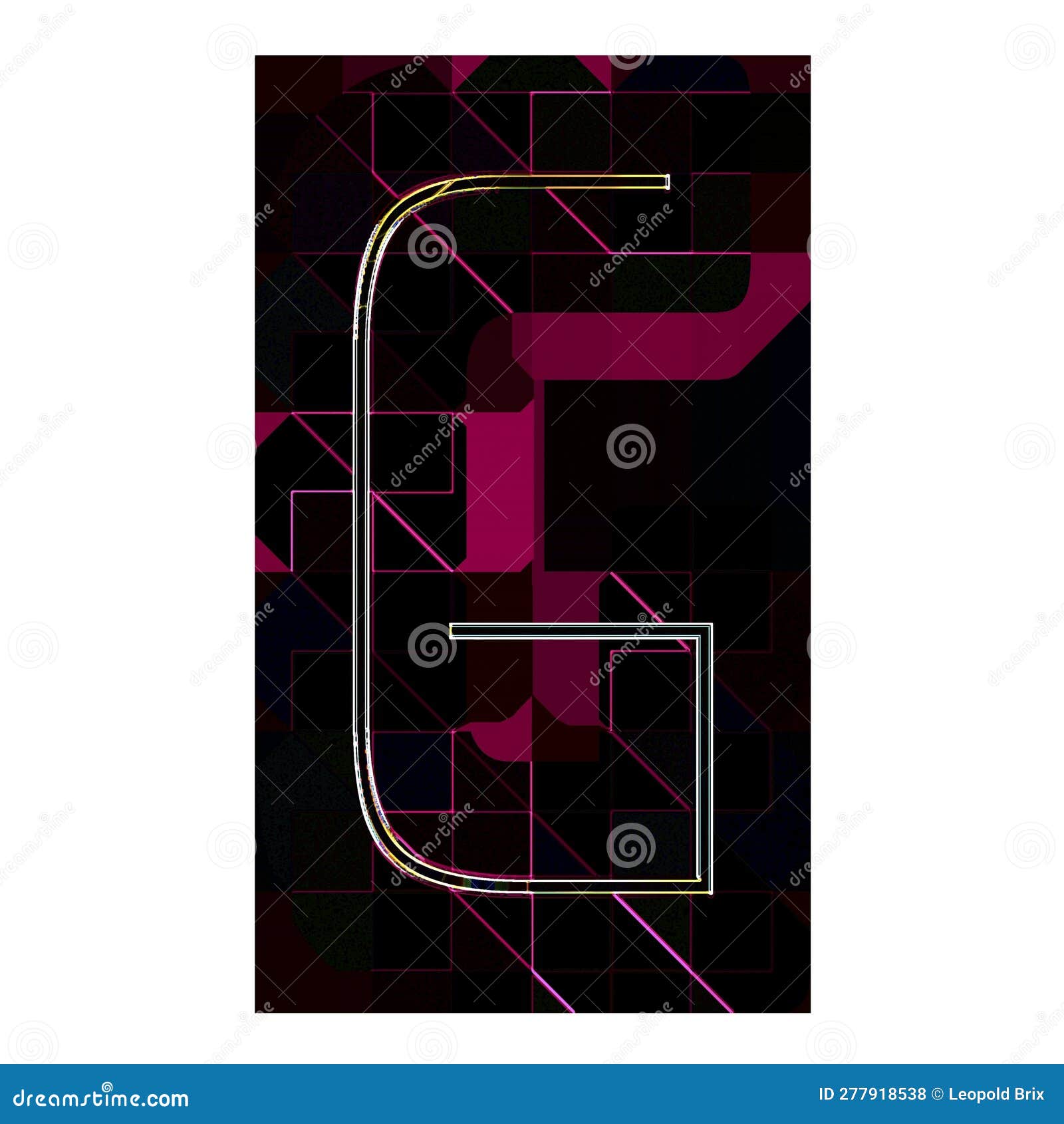 Capital Letter G Light in the Dark Stock Illustration - Illustration of ...