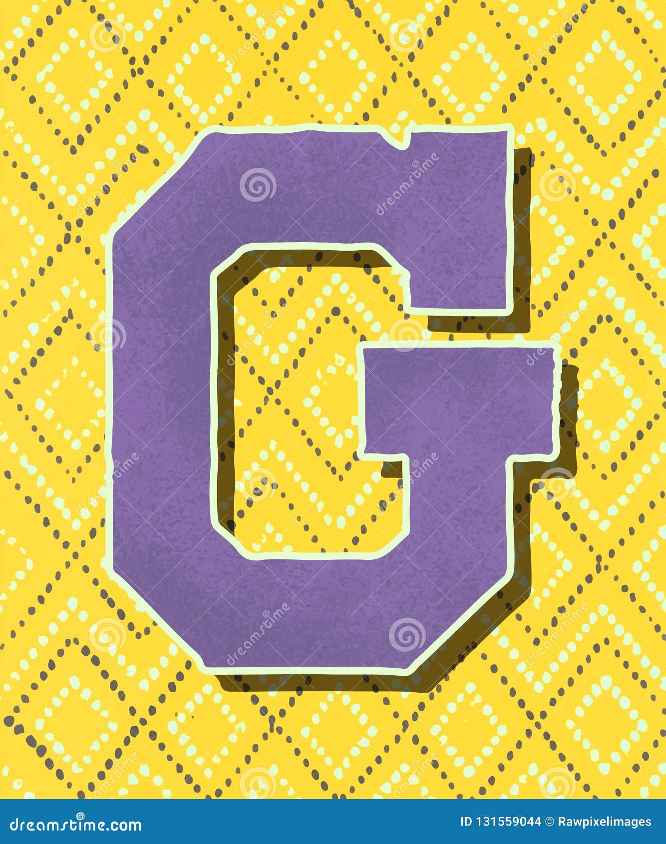 Capital Letter G Vintage Typography Style Stock Vector - Illustration ...