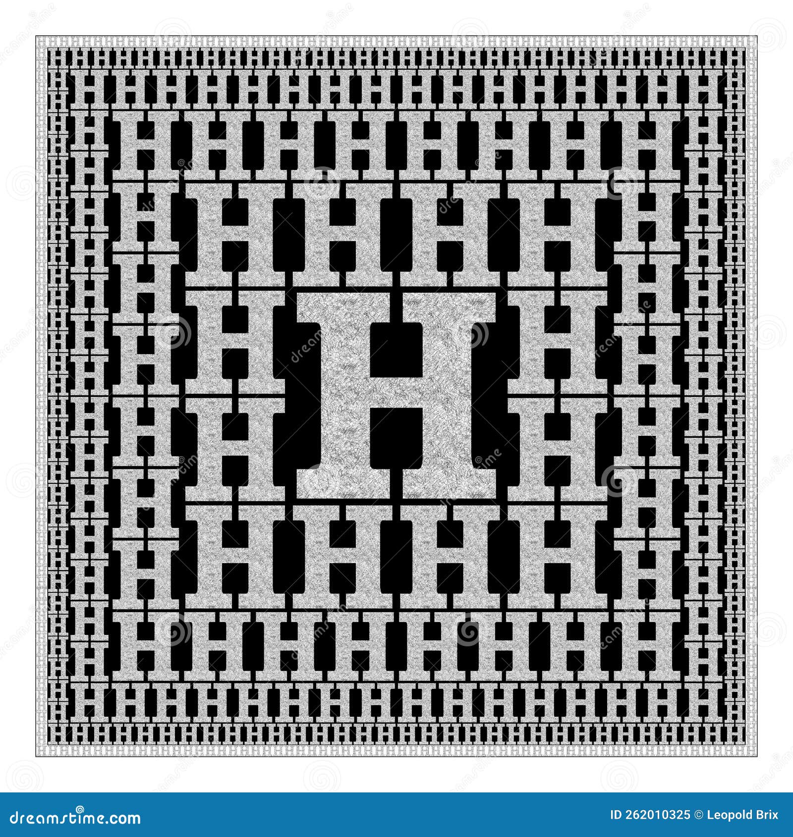 Capital Letter H , Design Pyramid Stock Illustration - Illustration of ...