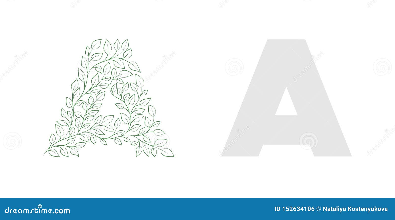 Capital letter a stock vector. Illustration of spring - 152634106