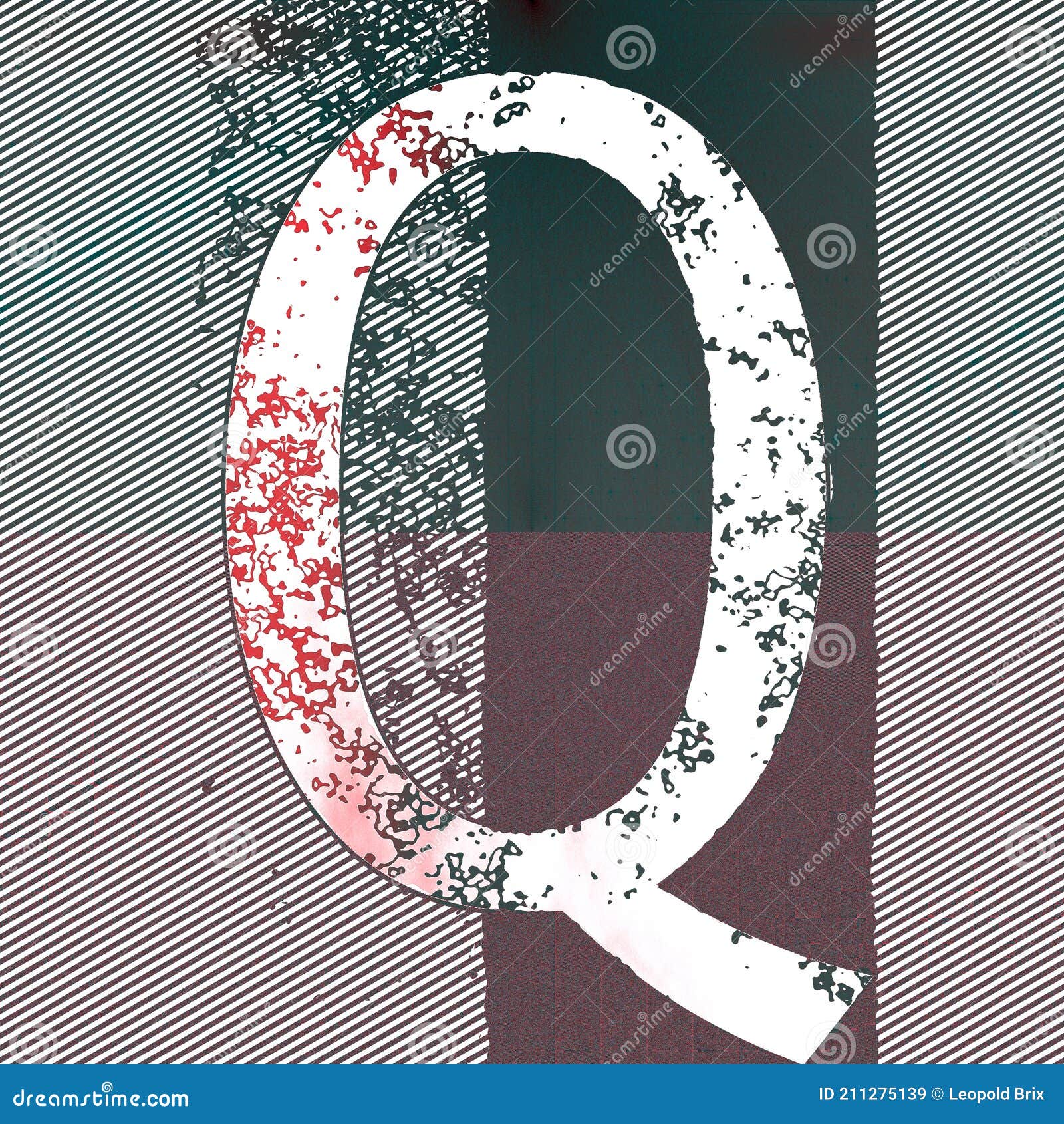 Capital letter Q stock illustration. Illustration of character - 211275139