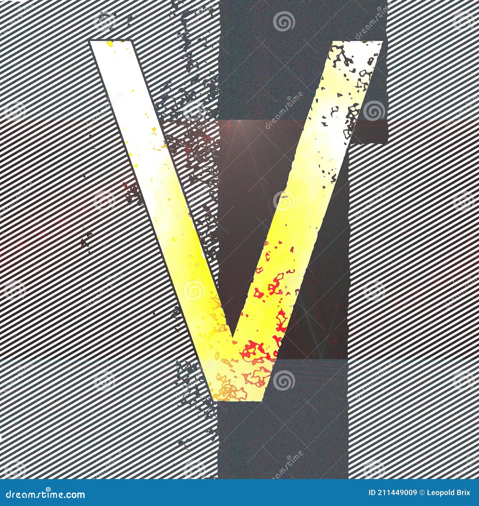 Capital letter V stock illustration. Illustration of uppercase - 211449009