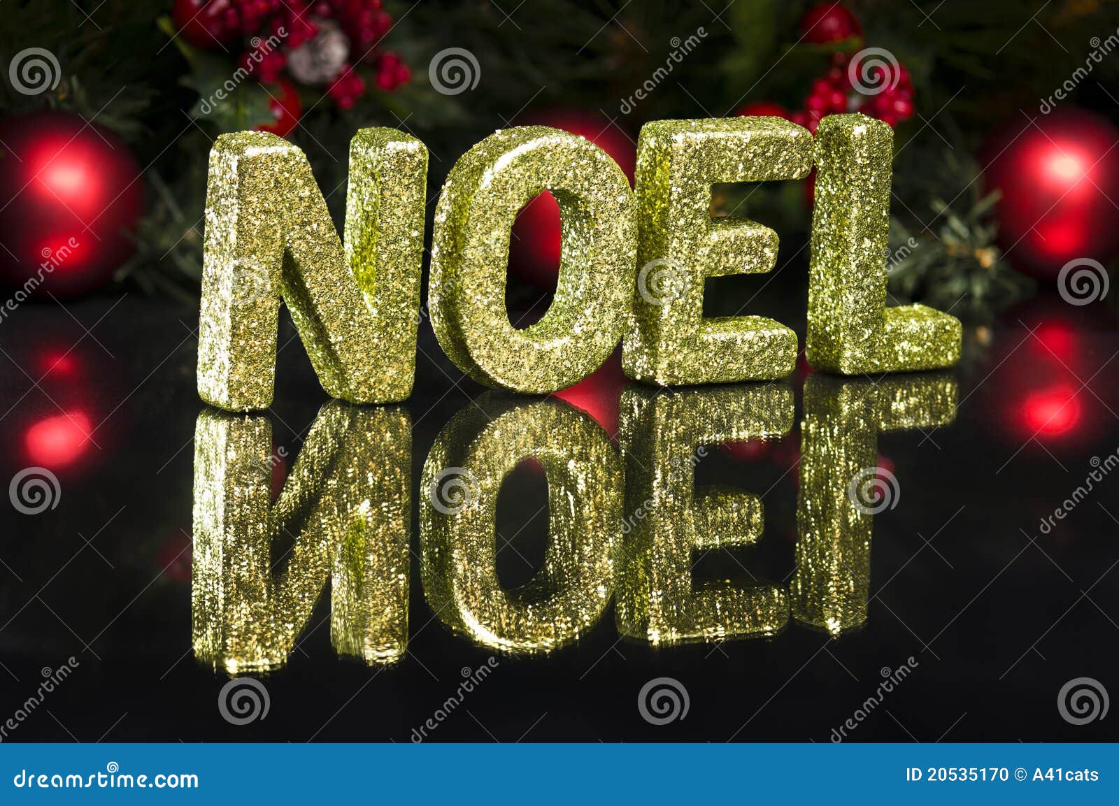 In Capital Letter Written Noel, Glitter Effect Stock Photo - Image of ...