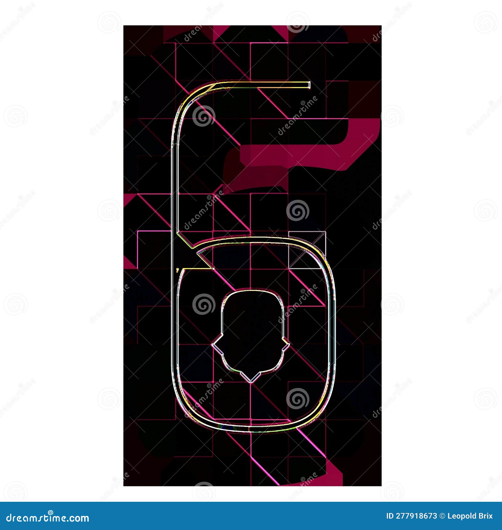 Number Six Design Light in the Dark Rdf:li Stock Illustration ...