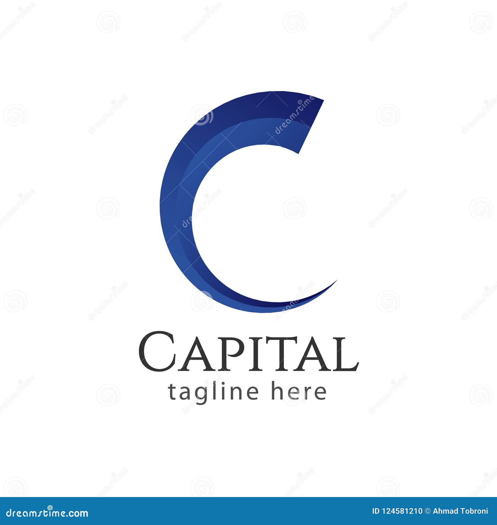 Capital Logo Vector Template Design Illustartion Stock Vector ...