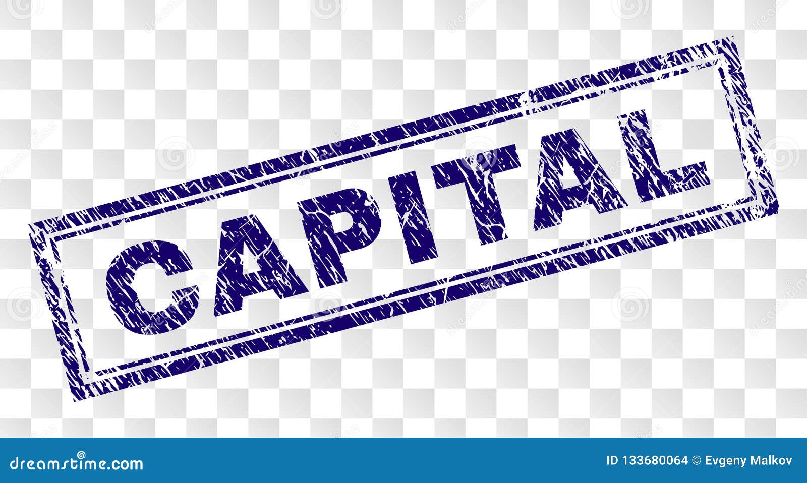 Grunge CAPITAL Rectangle Stamp Stock Vector - Illustration of draft ...