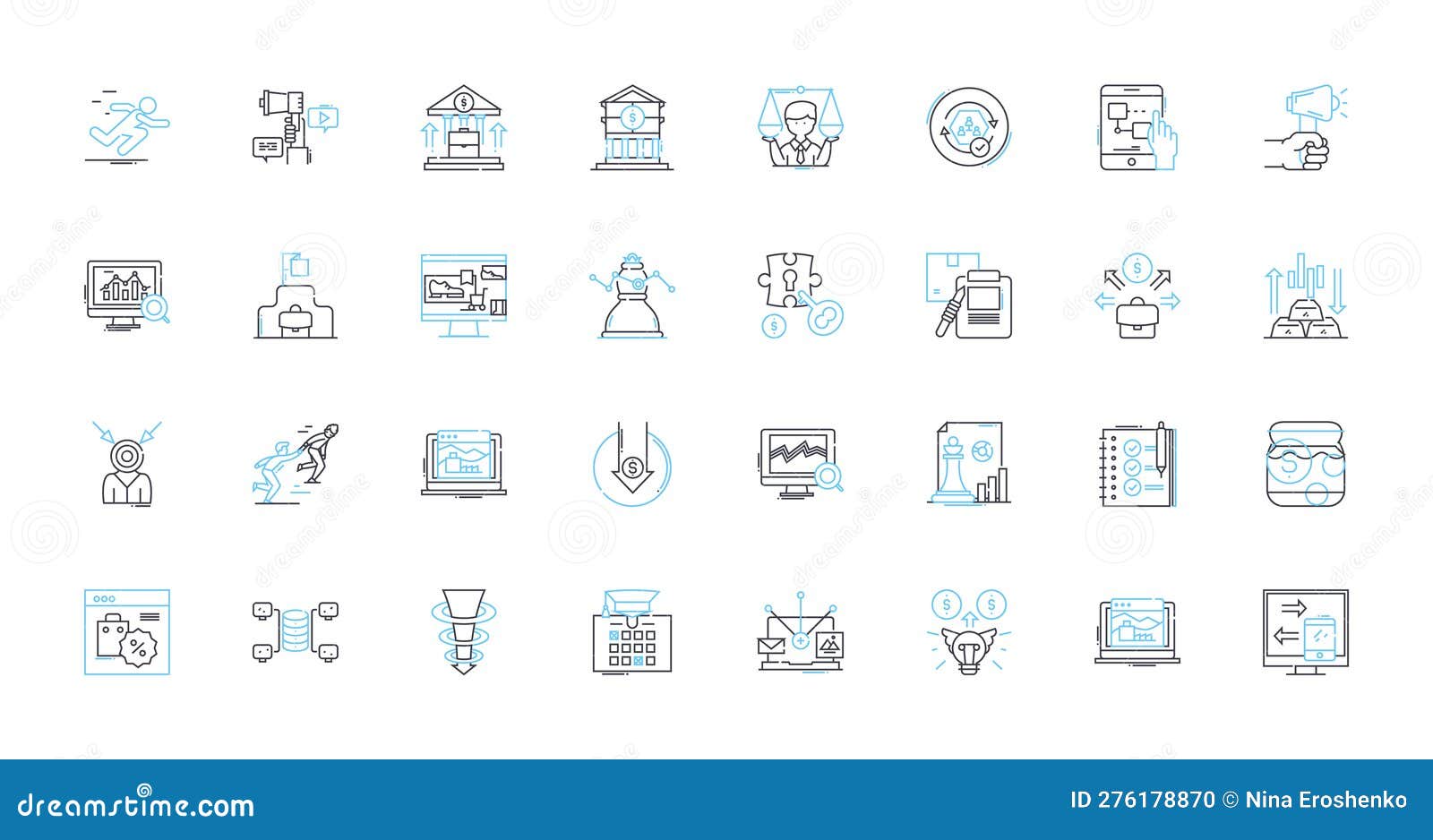 Capital Structure Linear Icons Set. Equity, Debt, Financing, Assets ... Capital Structure Linear Icons Set. Equity, Debt, Financing, Assets ...